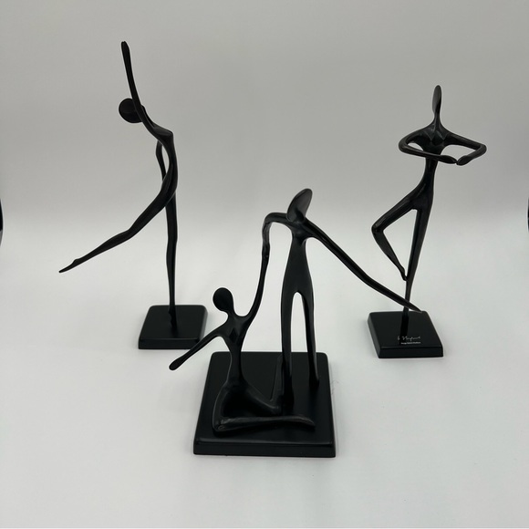 Bodrul Khalique | Art | Set 3 Bodrul Khalique Metal Modernist Ballerina ...